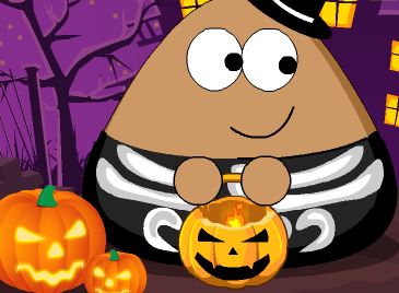 Pou Halloween Slacking kostenlos online spielen » HIER! 🕹️