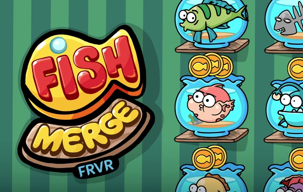 Fish Merge FRVR - kostenlos spielen • ohne Anmeldung 🕹️