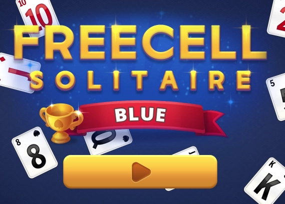 Freecell Solitaire Blue - kostenlos online spielen 🕹️