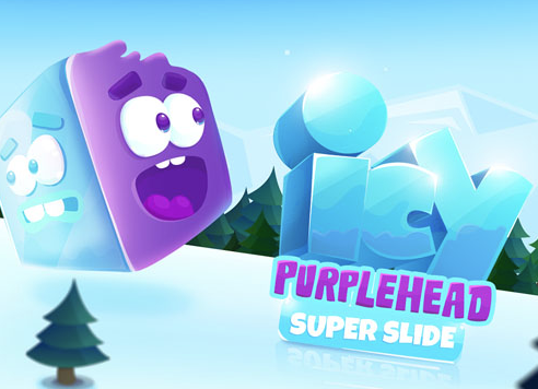 Icy Purple Head Super Slide kostenlos spielen » HIER! 🕹️