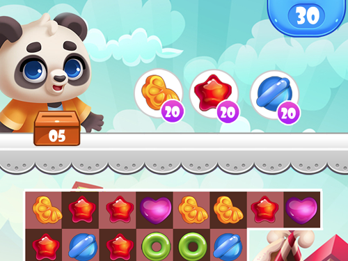 Little Panda Match 3 kostenlos online spielen » HIER! 🕹️