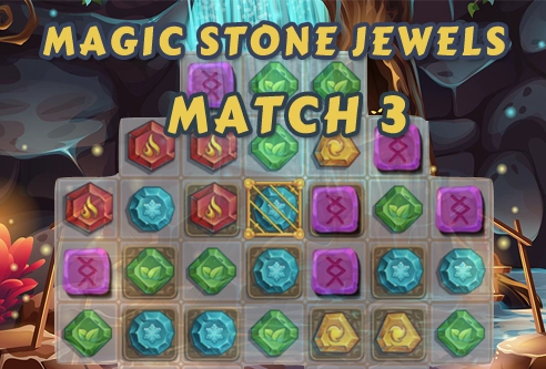 Magic Stone Jewels Match 3 - kostenlos online spielen 🕹️