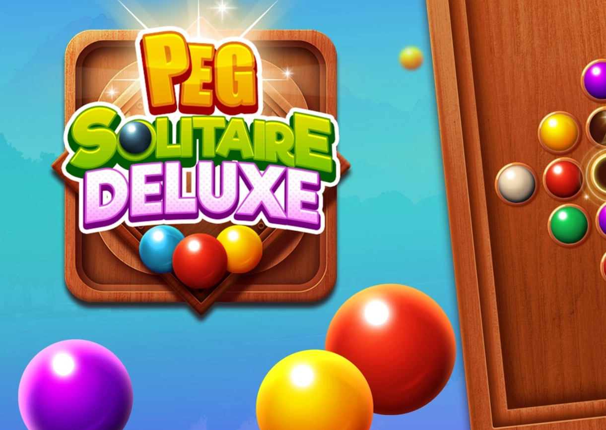 Peg Solitaire Deluxe - kostenlos online spielen 🕹️