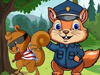 Police Find Theft Squirrel - kostenlos online spielen 🕹️