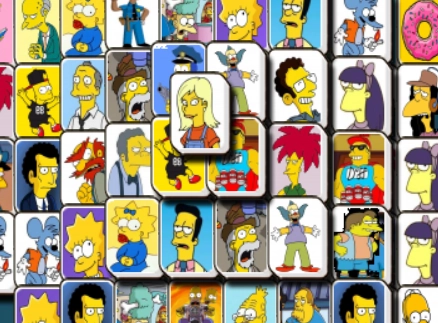 Simpsons Mahjong 2 - kostenlos online spielen 🕹️