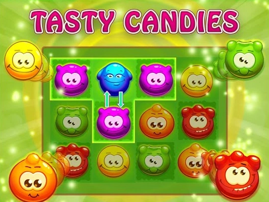 Tasty Candies - kostenlos spielen | ohne Anmeldung 🕹️