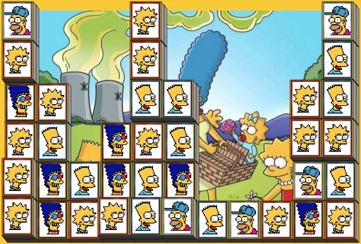 Tiles of the Simpsons - kostenlos online spielen 🕹️