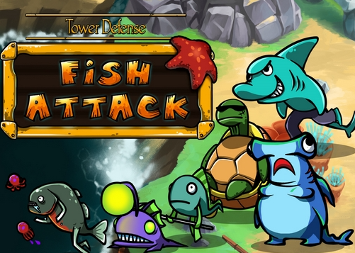 Tower Defense Fish Attack kostenlos spielen » HIER! 🕹️