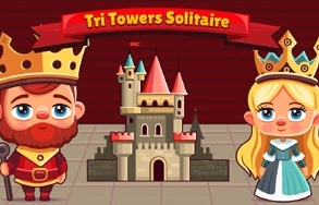 Tri Towers Solitaire - kostenlos online spielen 🕹️