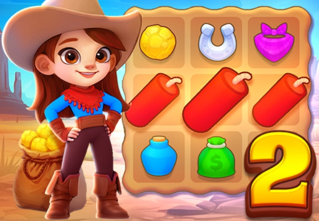 Wild West Match 2 The Gold Rush - kostenlos spielen 🕹️